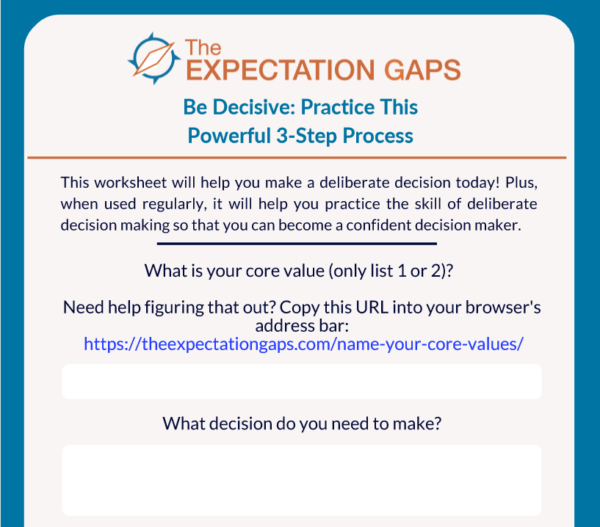 Worksheets - The Expectation Gaps